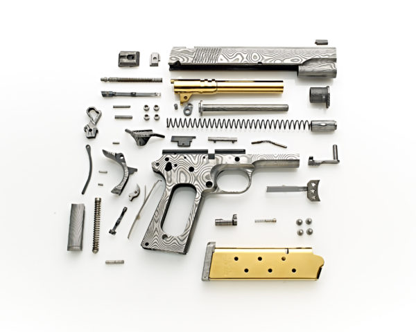 Damascus Steel 1911 Pistols - Custom Made by Cabot Guns